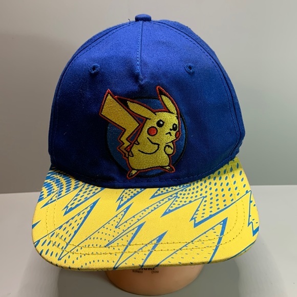 Pokemon | Accessories | Pokemon Pikachu Flat Bill Snap Back Hat Youth ...
